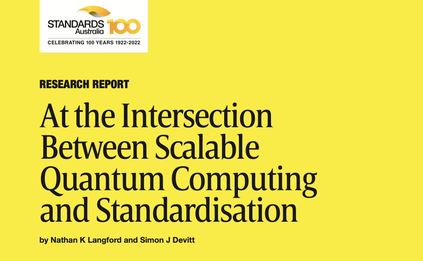 Standards Australia – quantum computing report – Quantum Technology at ...